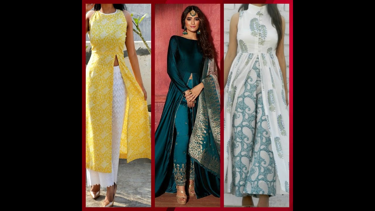 24+ Unique Front Slit Kurti! Wow & Stylish Kurti patterns 😍 - YouTube