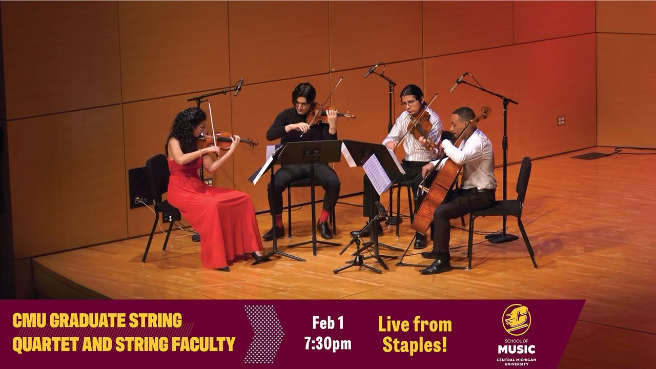 Live from Staples! CMU Graduate String Quartet and String Faculty Concert - YouTube