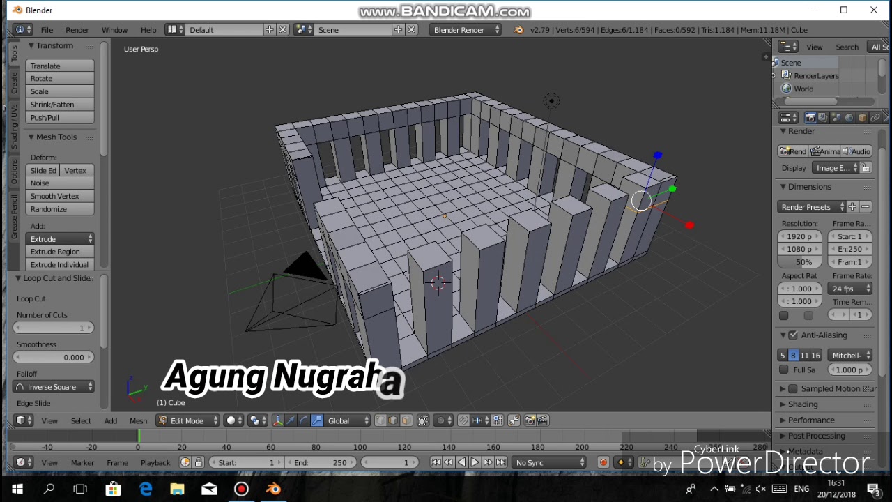 Cara membuat Pos Ronda sederhana di Aplikasi Blender - YouTube