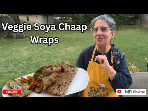 🌯 Veggie Soya Chaap Wraps | Healthy & Tasty Street Style Roll Recipe # ...