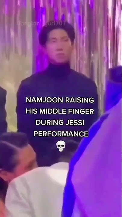 omo namjoon showed his middle finger is it in flow or...#shorts#bts#rm - YouTube