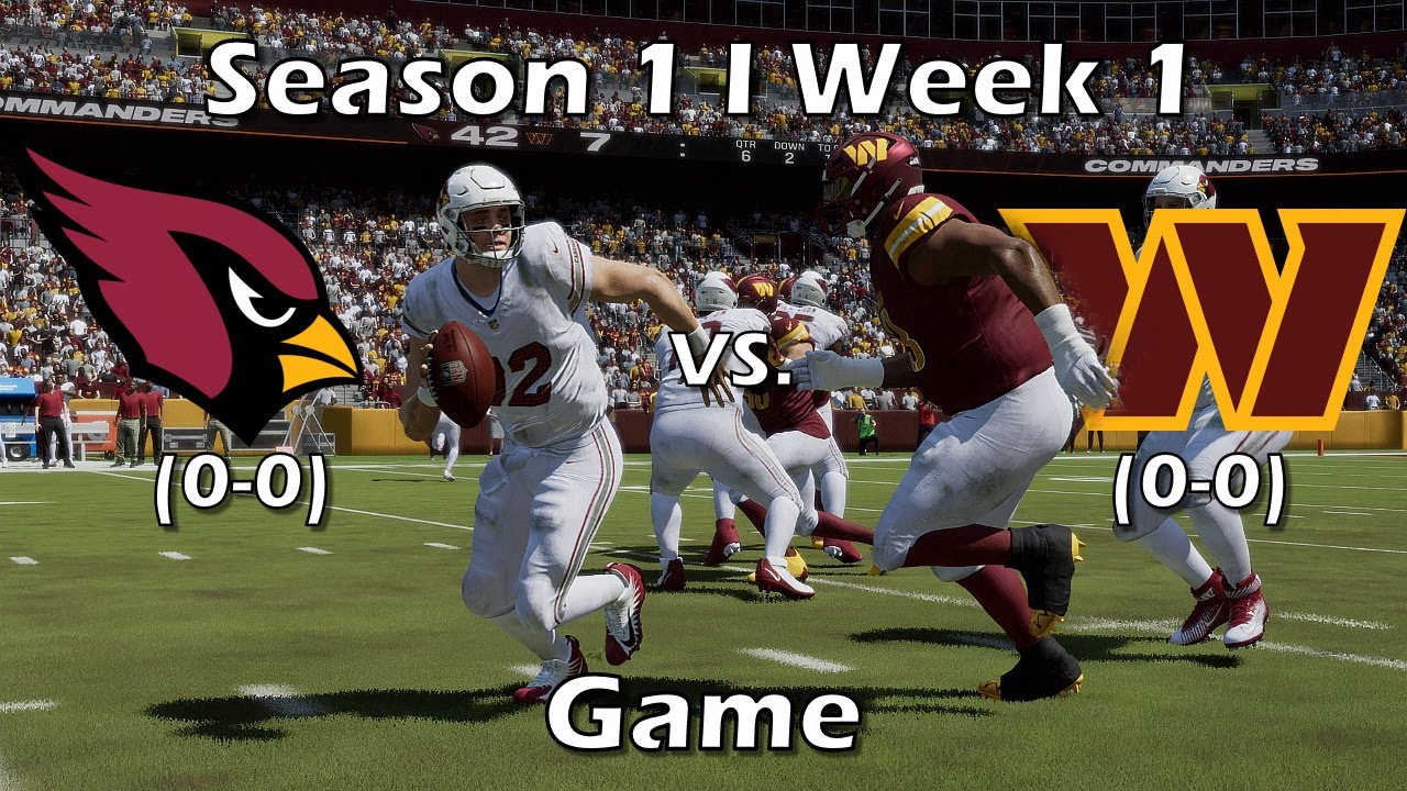 Regular Season Opener! - Game - Week 1, Season 1 - Madden 24 Cardinals ...