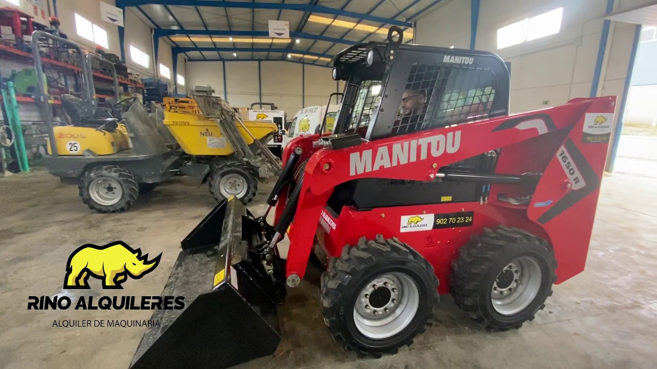 Pala Cargadora Manitou 1650R Consejos de utilización - YouTube