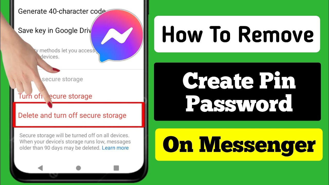 How to Remove Pin Password On Messenger 2024 Remove Create Pin From ...