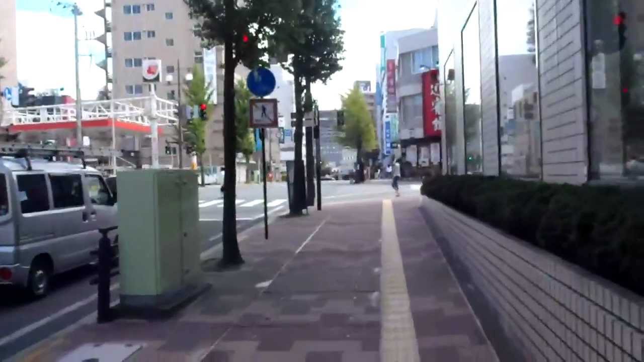 Walking the streets of Akita City - YouTube