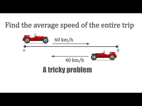 Tricky math problem - Average Speed (Algebra Can be Fun) - YouTube