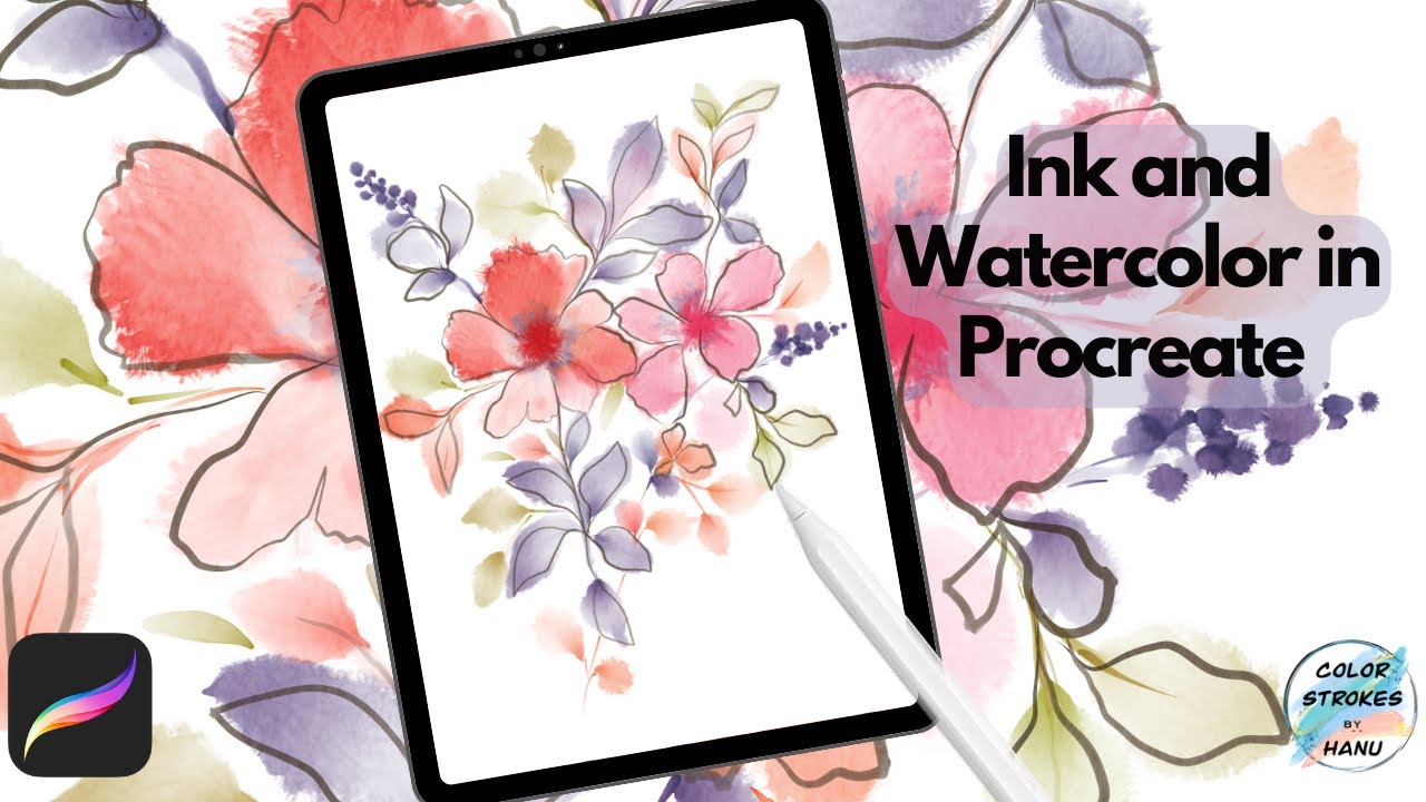 PROCREATE Ink and Watercolor - YouTube