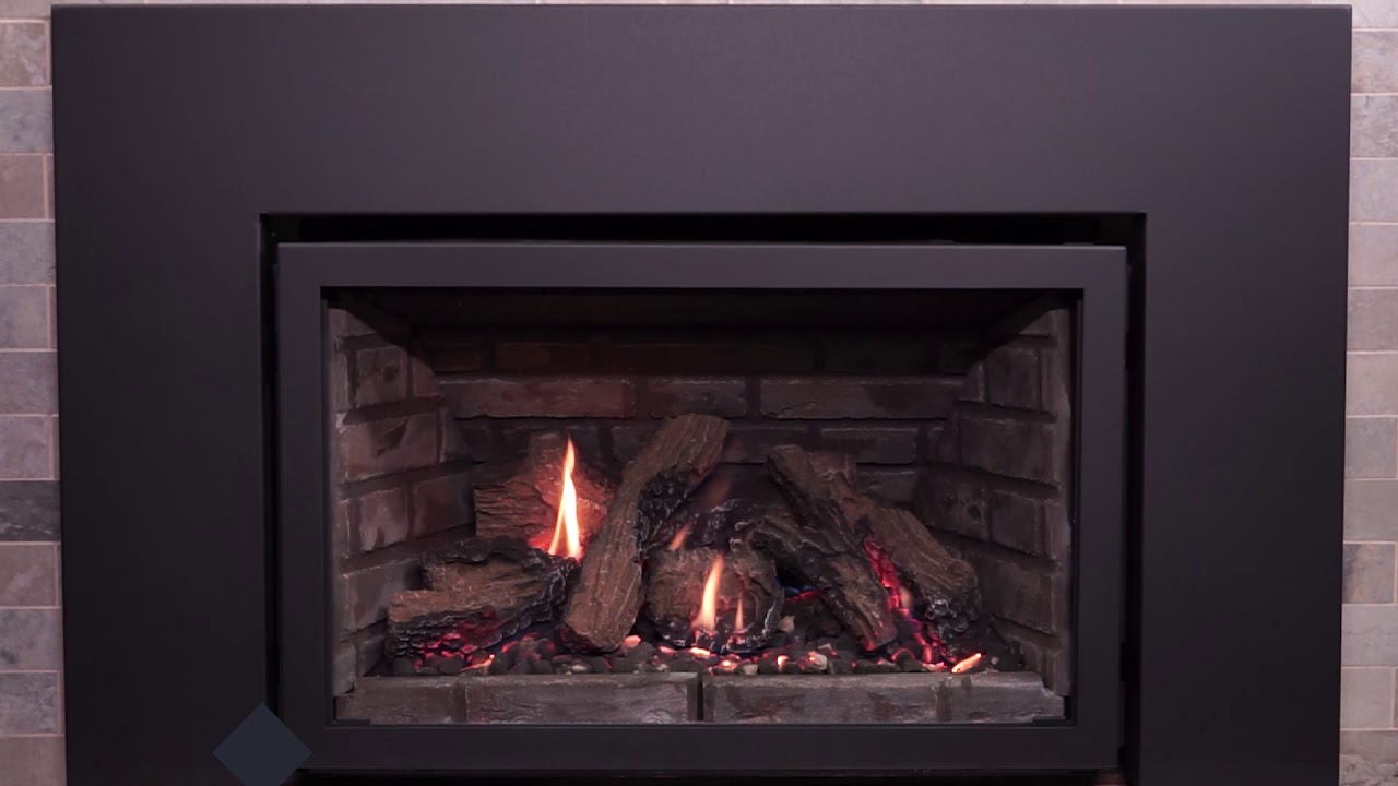Chantico 27 Gas Fireplace Insert - YouTube