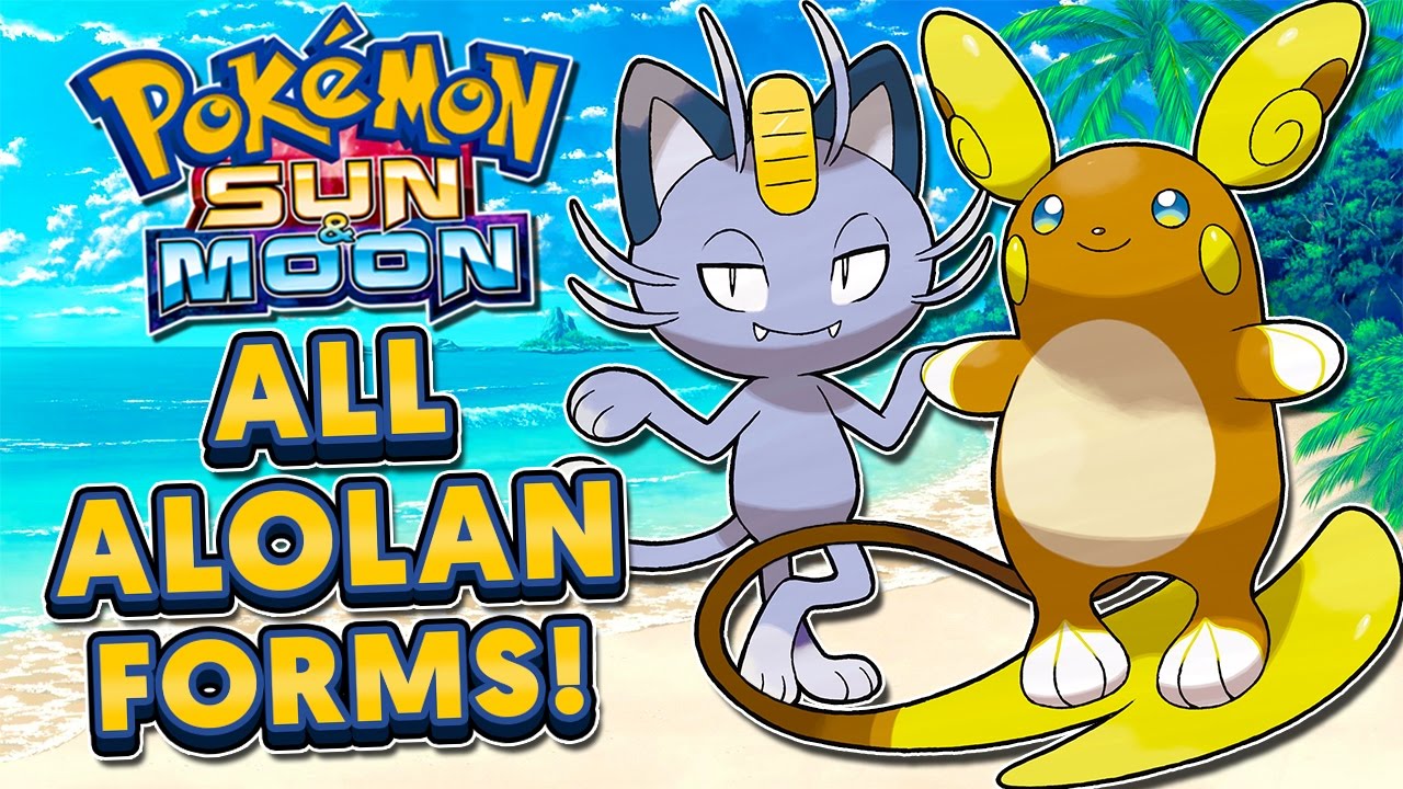 Pokémon Sun & Moon - ALL ALOLAN POKEMON FORMS LEAKED?! - YouTube