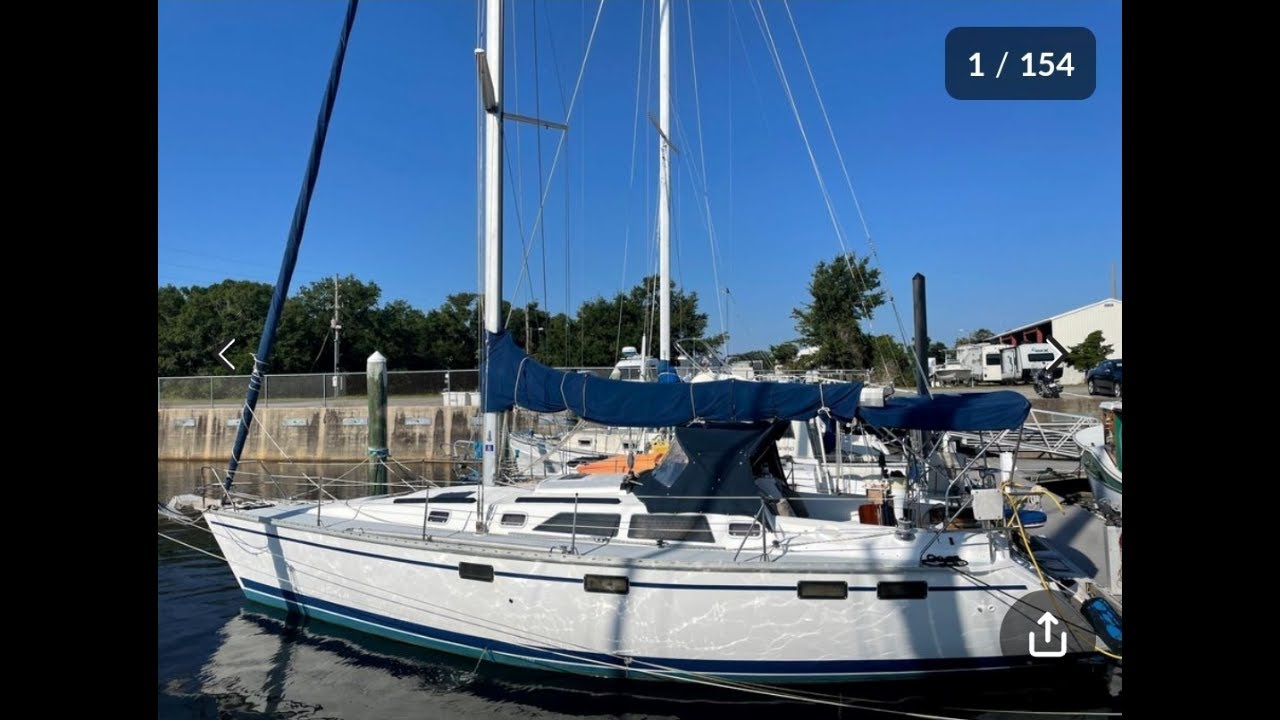 1995 Hunter 37.5 Legend - YouTube