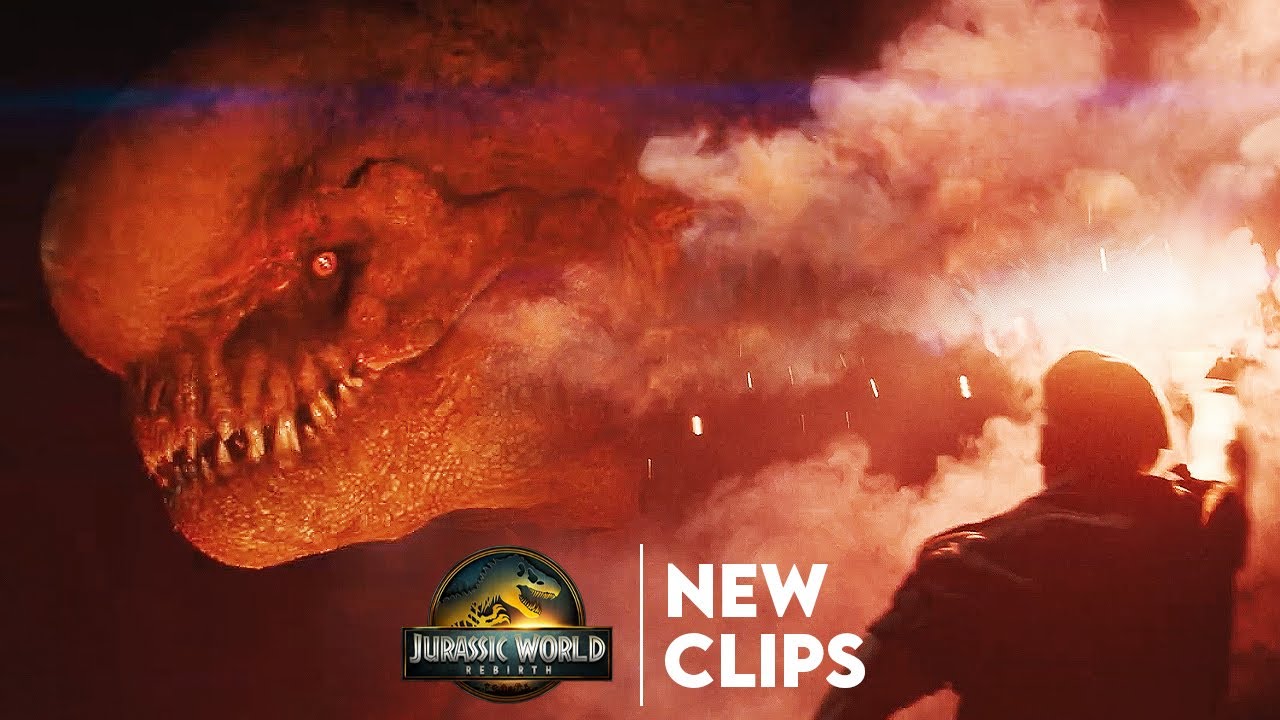 4 NEW CLIPS (New D-Rex Footage) | Jurassic World Rebirth - YouTube