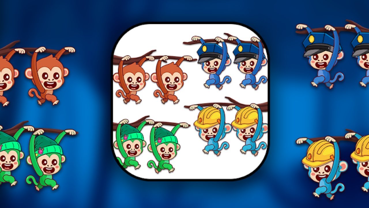 Monkey Sort: Color Puzzle Game Gameplay Android - YouTube