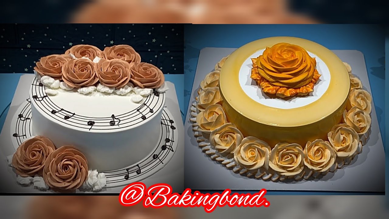Beautiful new design cake.. @Bakingbond #cake - YouTube