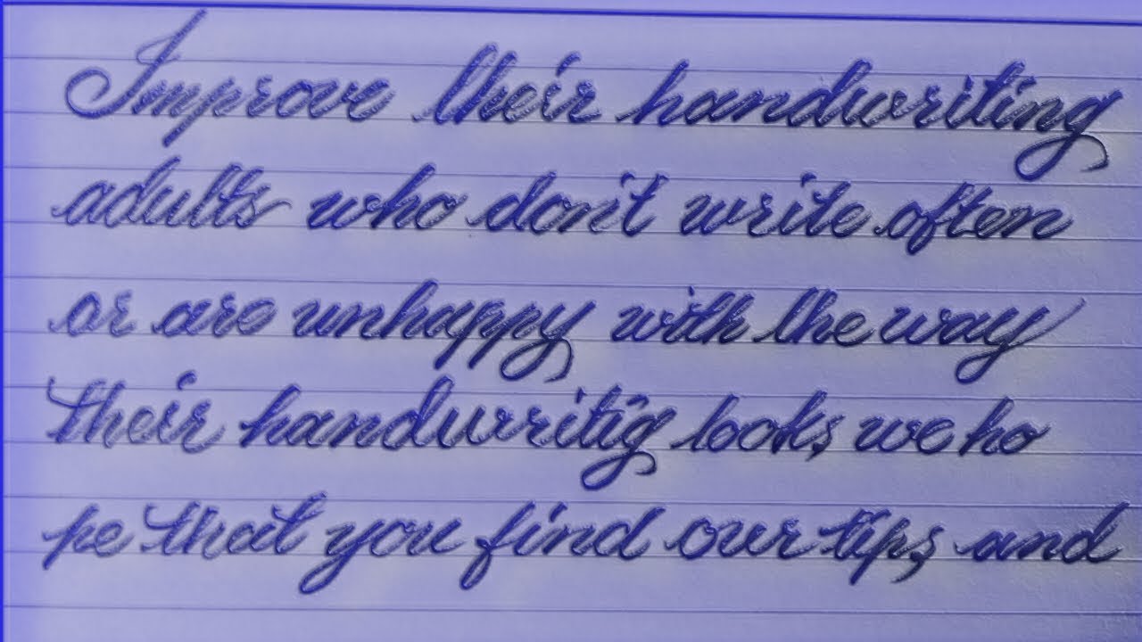 Beautiful Cursive Handwriting Styles Very Fast Best Tips YouTube Beautiful Cursive Handwriting Styles Very Fast Best Tips YouTube