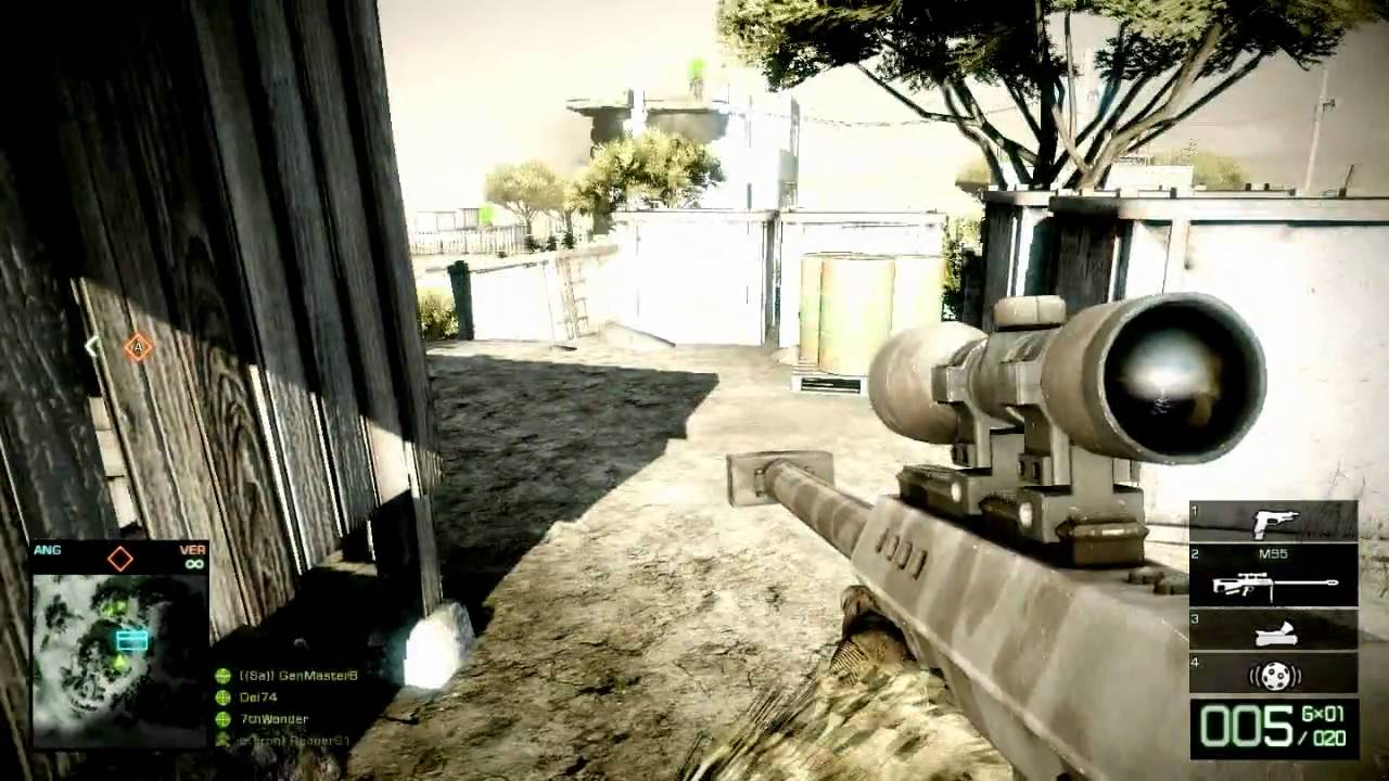 M95 Sniper -Multiplayer- Battlefield Bad Company 2 - YouTube