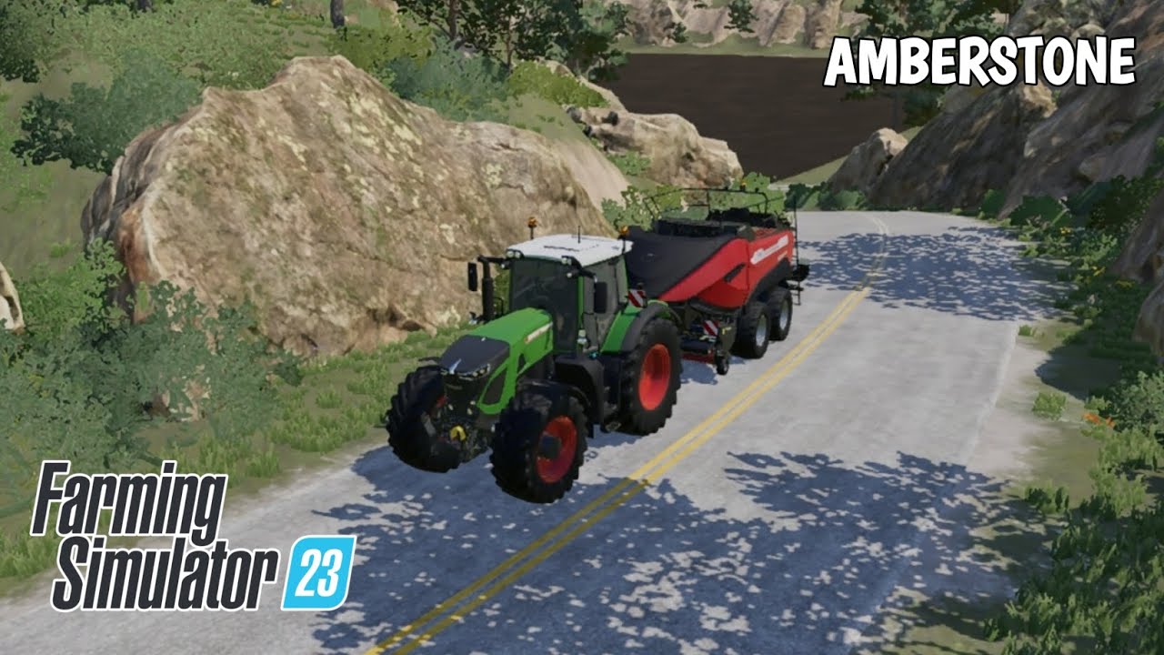 MAKING STRAW BALES | Farming Simulator 23 | FS23 | Timelapse - YouTube