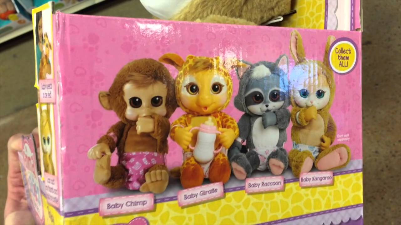 ANIMAL BABIES NURSERY "Baby Kangaroo" Interactive Talking Stuffed Plush ...