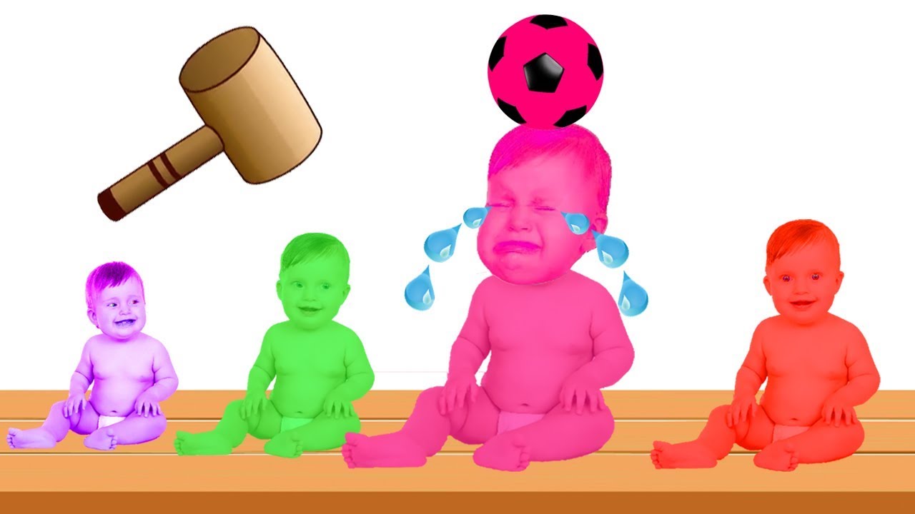 Learn Colors with Lollipop WOODEN FACE HAMMER XYLOPHONE CRYING BABY ...