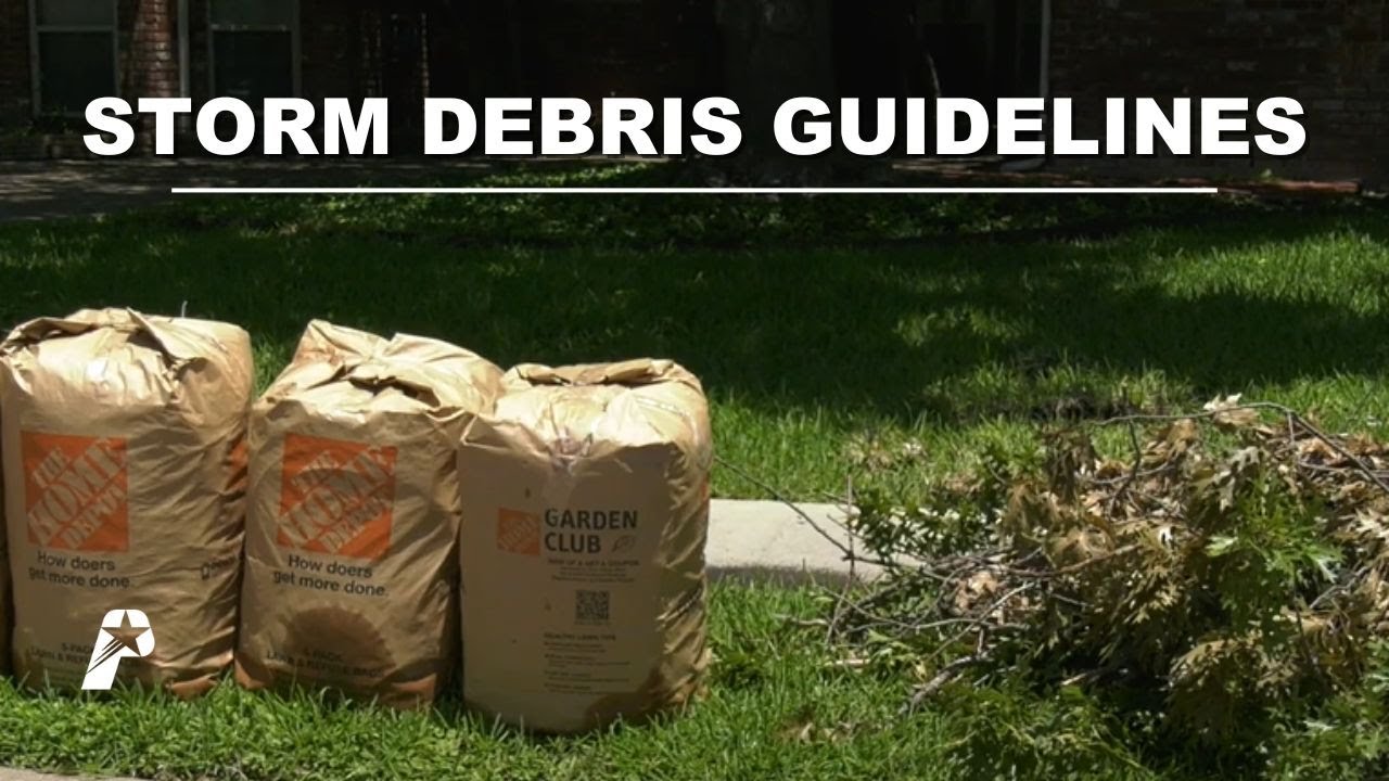 How To Place Storm Debris For Pickup - YouTube