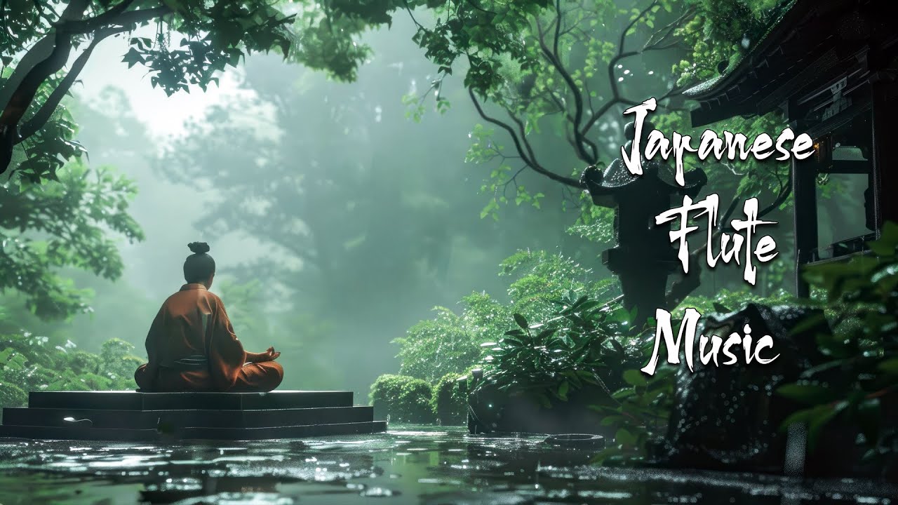 Zen Garden Peace in the Rain - Japanese Flute Music For Meditation ...