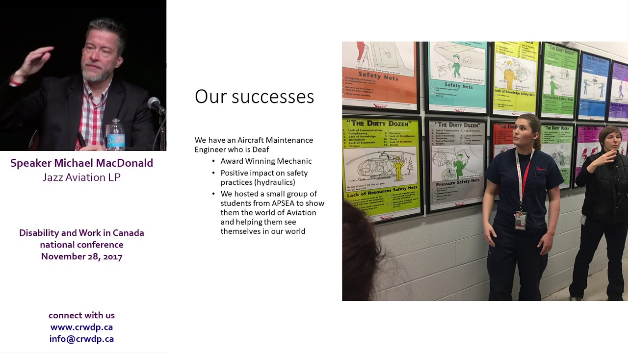 Speaker presentation: Michael MacDonald, Jazz Aviation airline - YouTube