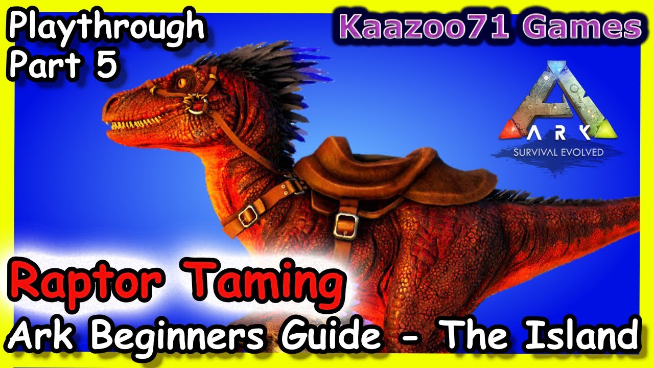 Ark Raptor Taming - 💥Beginners Guide the Island Episode 5 - YouTube