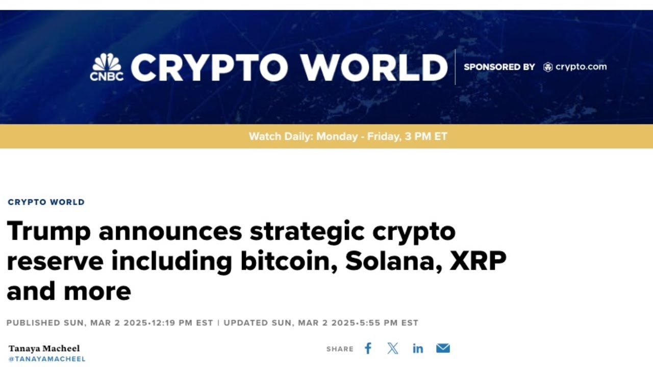 Strategic Crypto Reserve (BTC, ETH, XRP, SOL, and ADA) - Salesforce TDX, and Liquidation ...