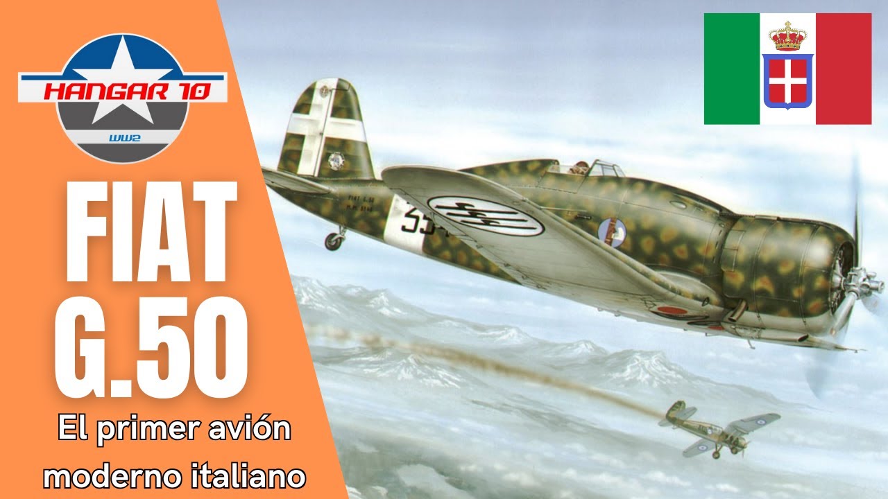 Fiat G.50 Freccia | El primer avión moderno italiano - YouTube