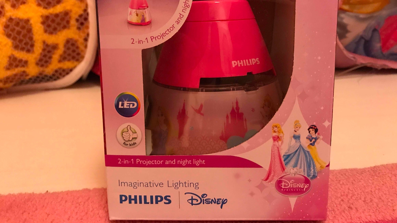 How to use Disney princess night light/projector review/tutorial - YouTube