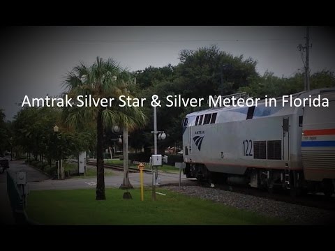 Amtrak Silver Star & Silver Meteor Trains in Florida - YouTube