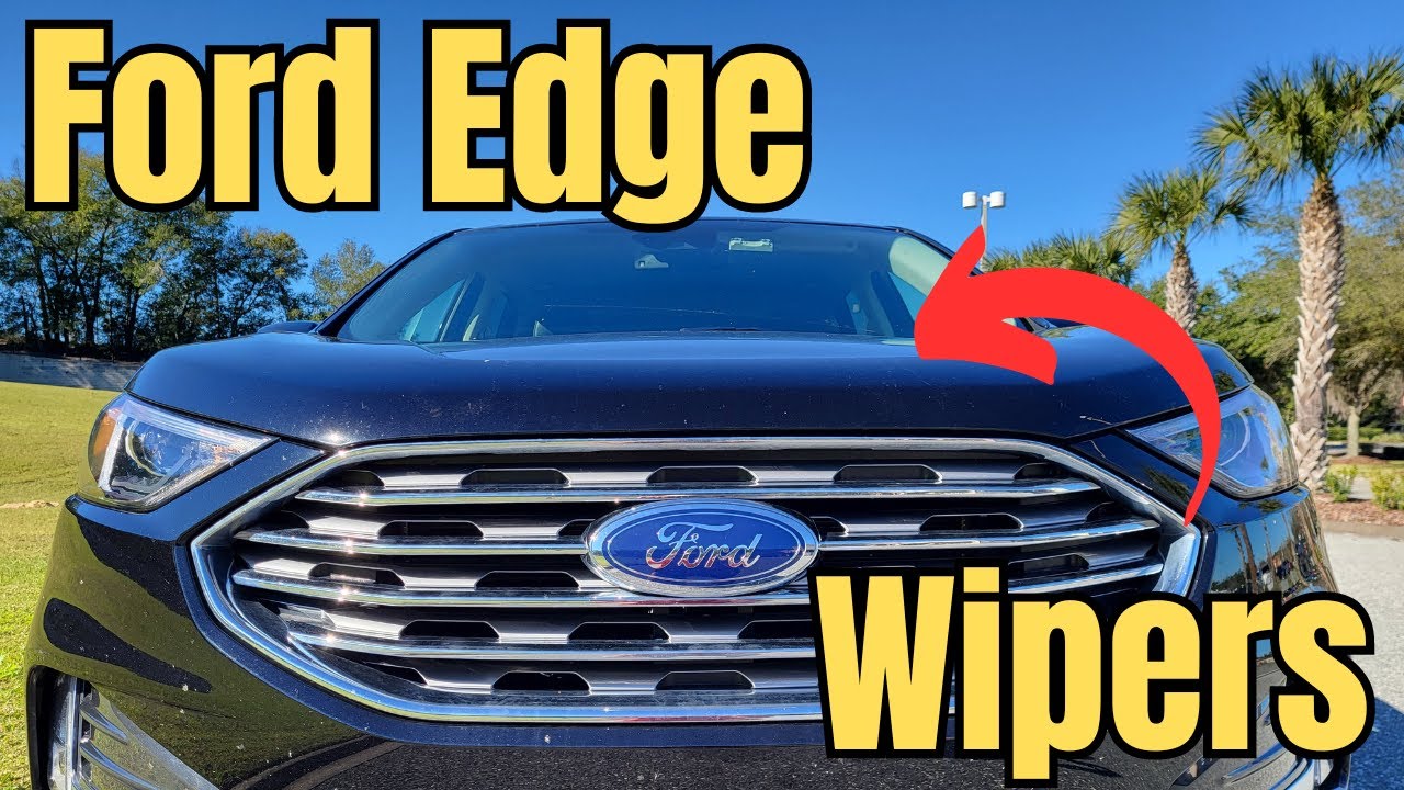 DIY: The "trick" to changing windshield wipers on a 2023 Ford Edge (NO ...