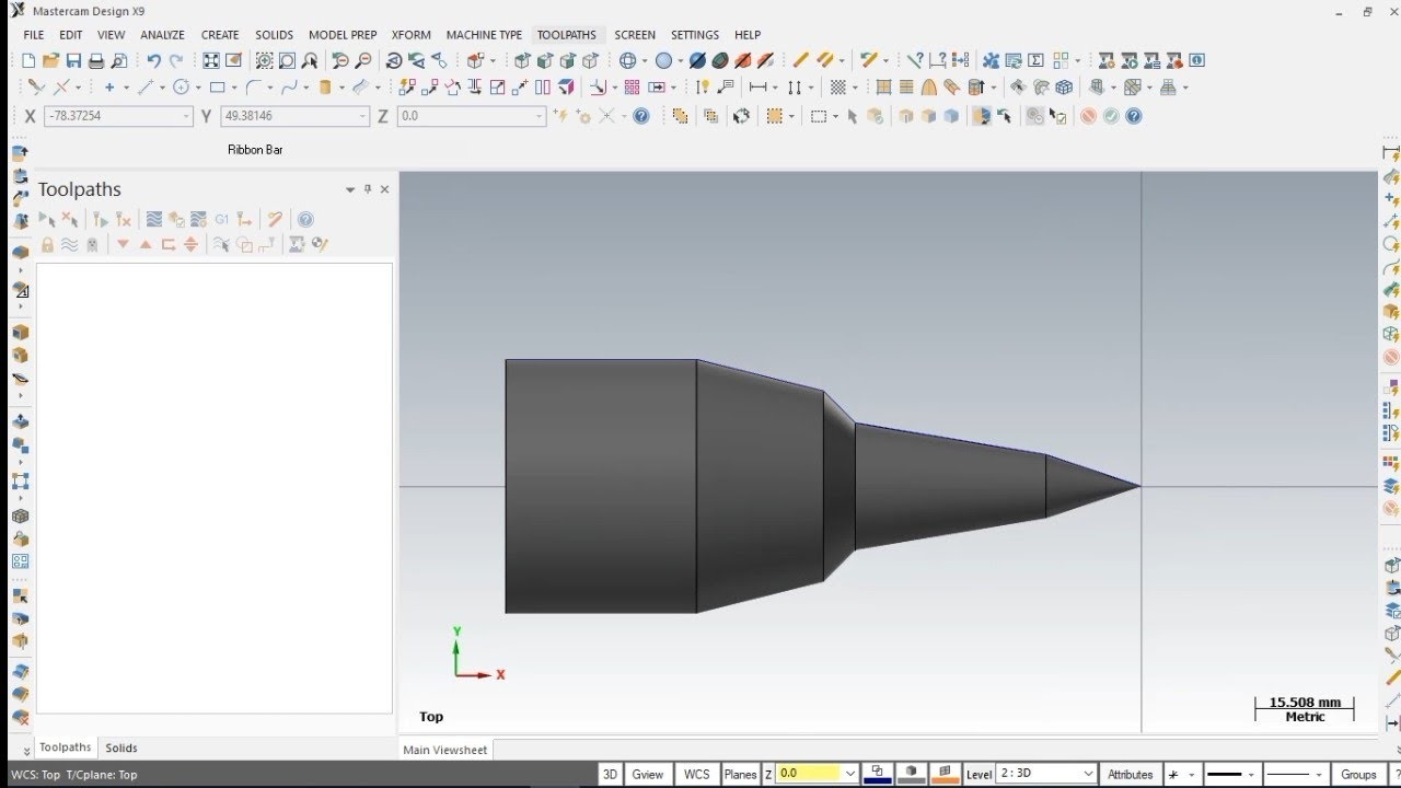 Making Turning Operation in Mastercam X9! - YouTube