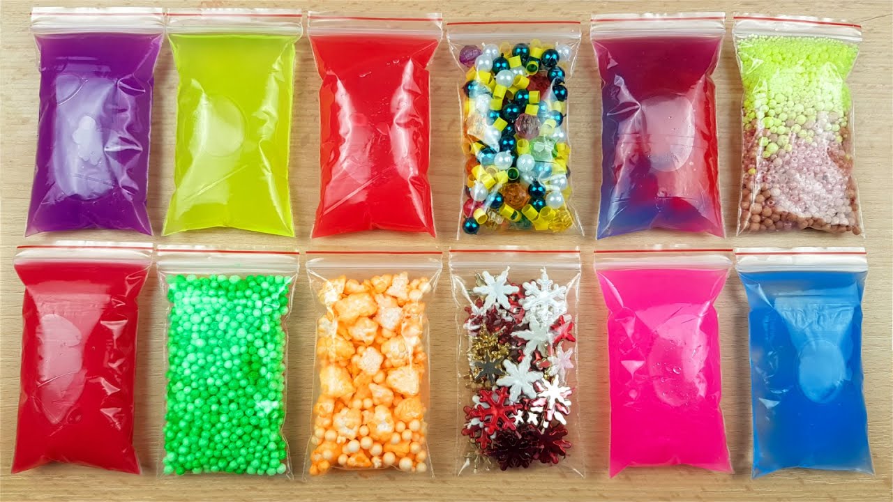 Making Crunchy Slime With Bags - Satisfying Slime Videos #9 - YouTube