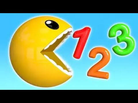 Learn Colors - with 3D Pacman as Eat Clay Number for Kids Learning ...
