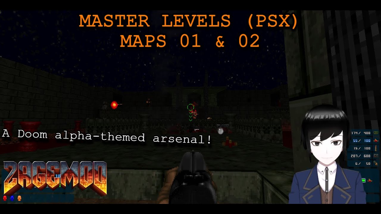 Doom 2 | Master Levels (PSX) + Zagemod, maps 1 & 2 | Showing Alpha Guy ...