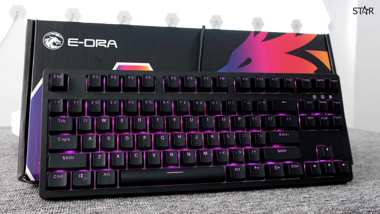 Bàn Phím Edra EK387 RGB TKL - YouTube
