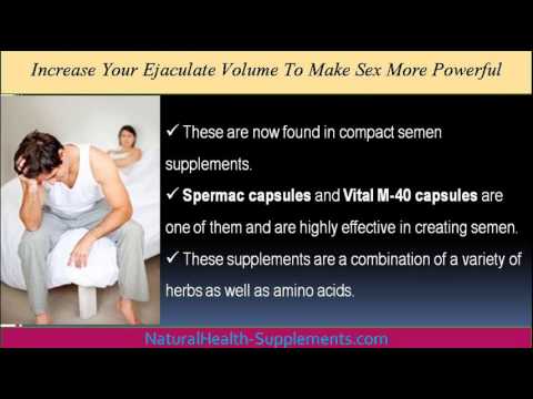 How Do You Increase Your Ejaculate Volume To Make Sex More Powerful? - YouTube