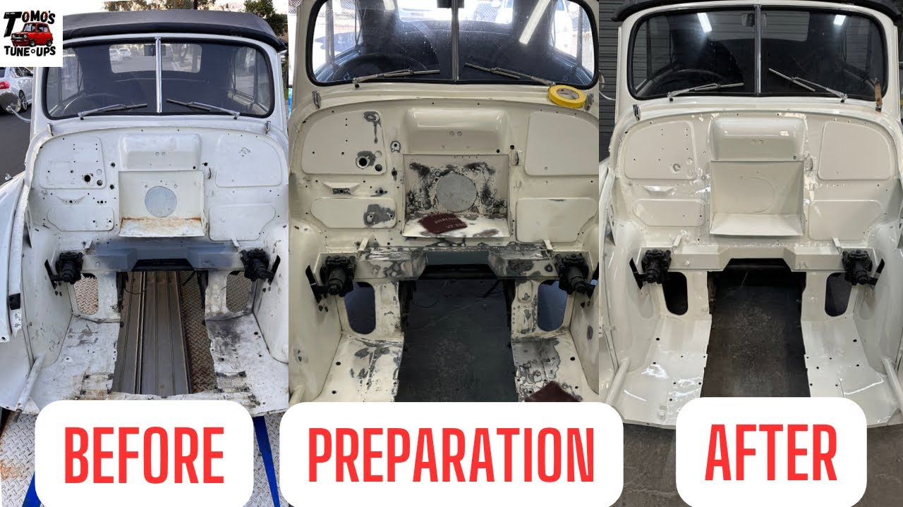 Morris Minor - Back from paint & engine installation - Part 11 - YouTube