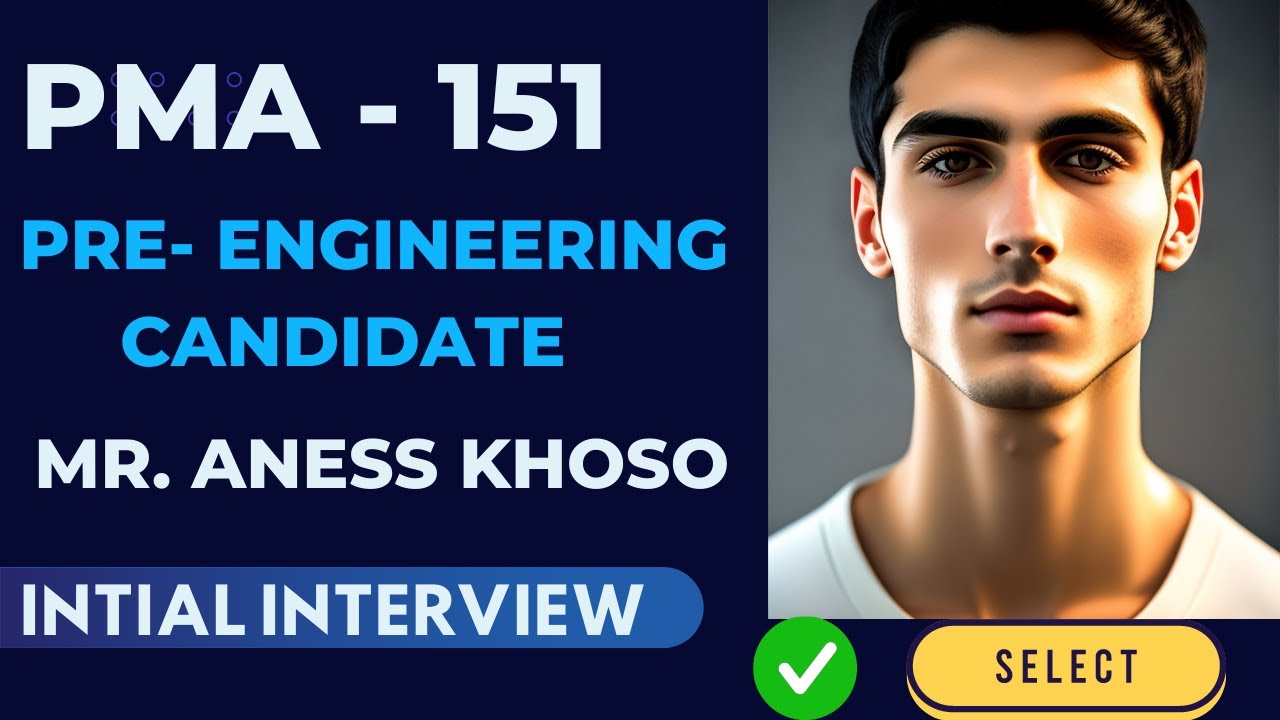 Mr. Anees Khoso Shares His Authentic PMA 151 Initial Interview Experience |uzi learning | - YouTube
