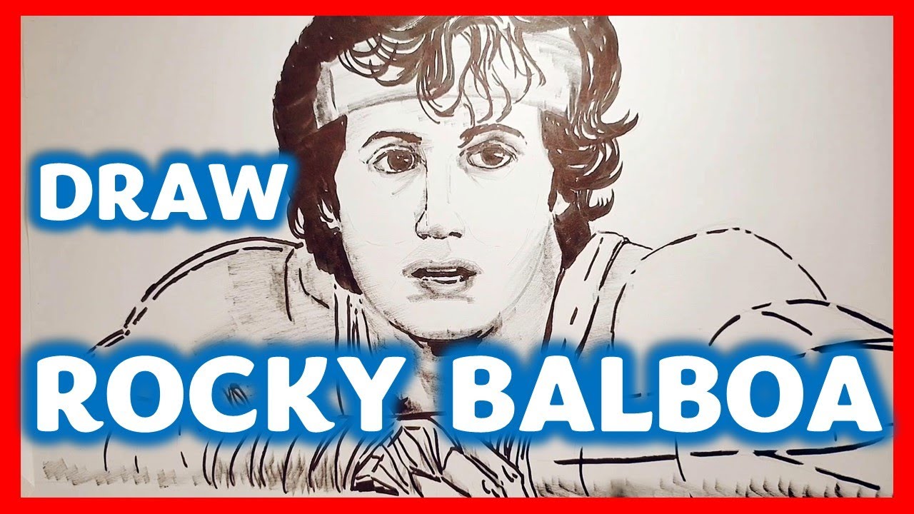 Rocky Balboa speed drawing | quick sketching - YouTube