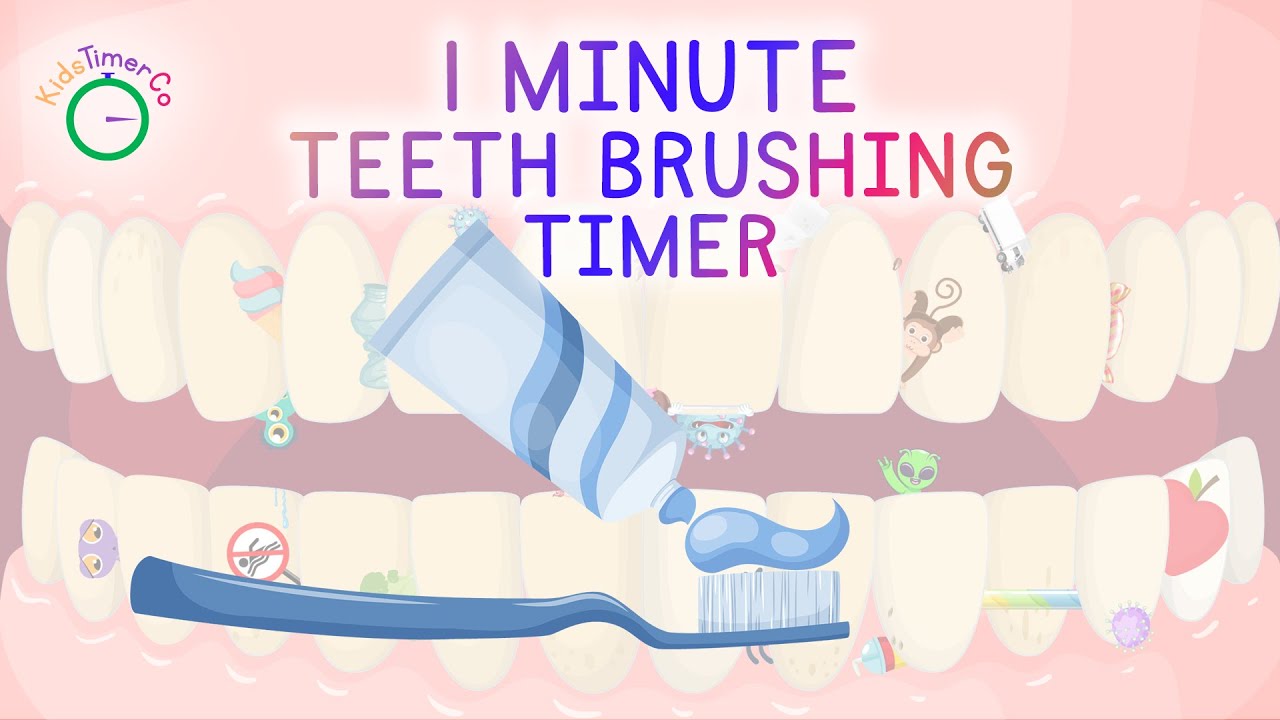 1 Minute Teeth Brushing Timer - Kids Visual Timer - YouTube