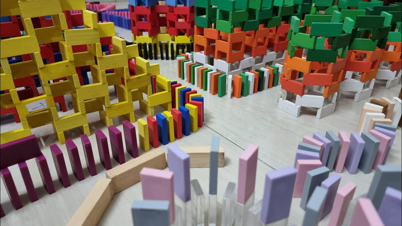 Colossal Domino Array! | D65 Dominoes - YouTube