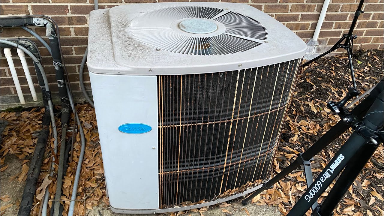 1990 Carrier Tech 2000 38YG Heat Pump Full Defrost Cycle - YouTube