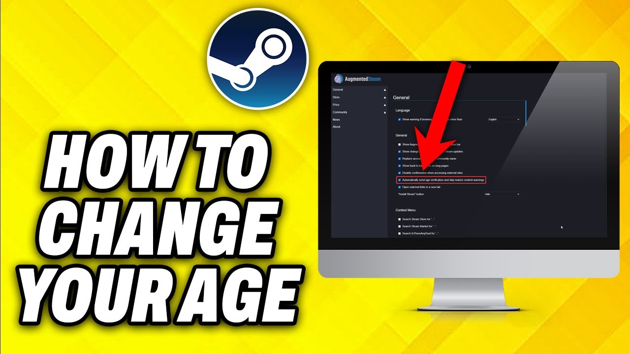 How To Change Your Age on Steam (2025) - YouTube