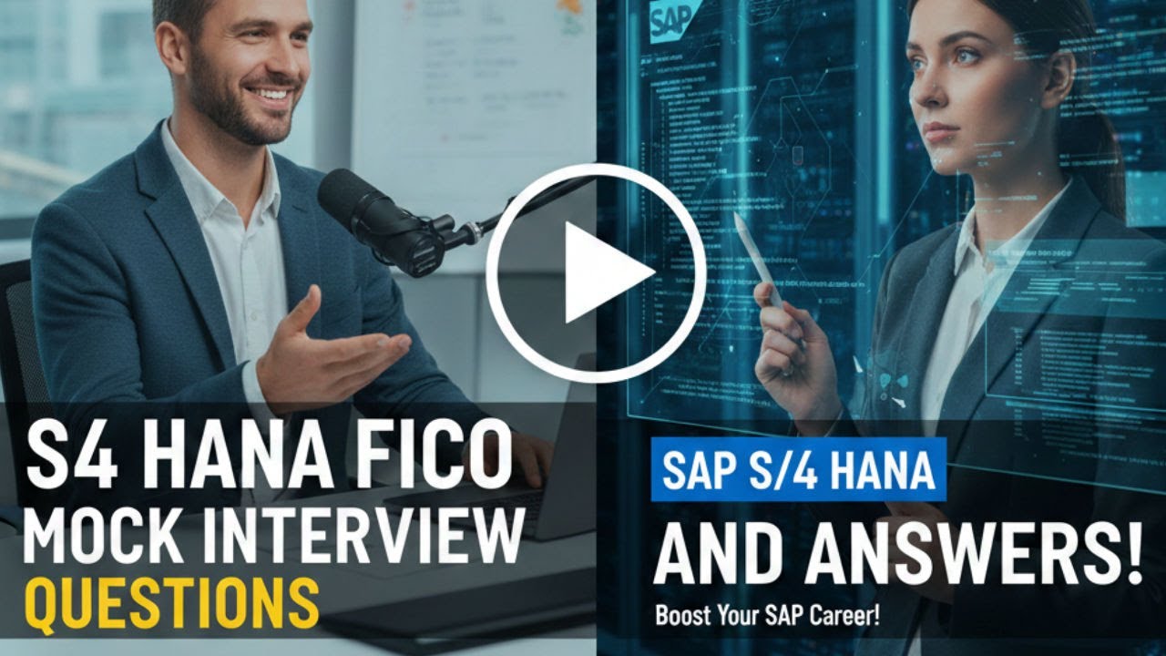 SAP FICO | S4 HANA FICO Mock Interview Questions and Answers - YouTube