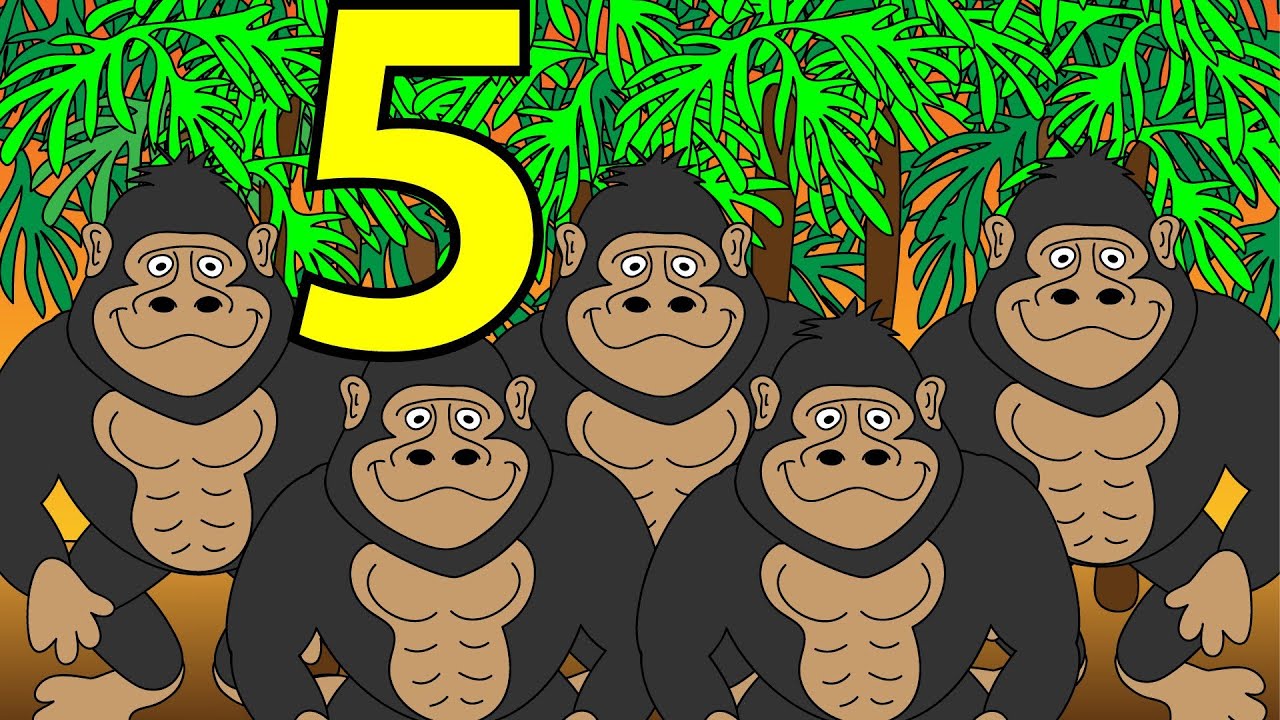 Counting Gorillas 1 to 10 - Learn to Count Gorilla Numbers 1 to 10 ...