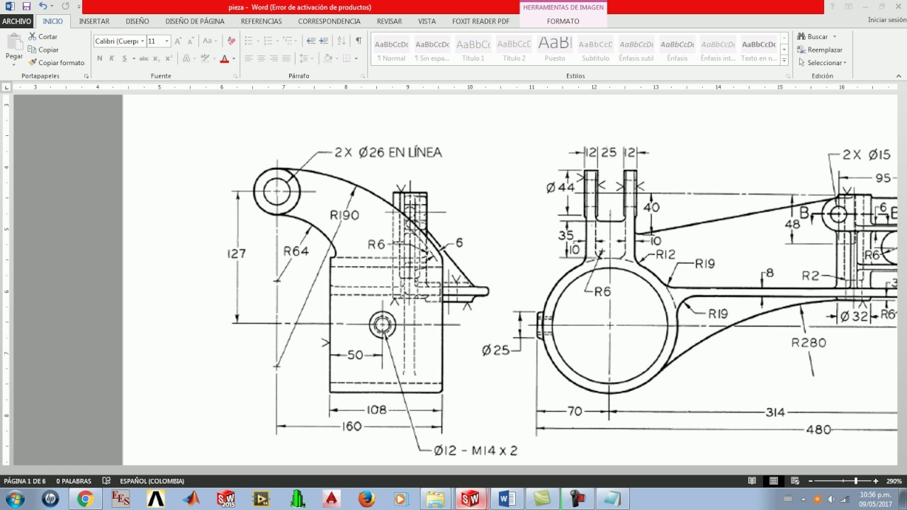 Como hacer una ménsula en solidworks - YouTube