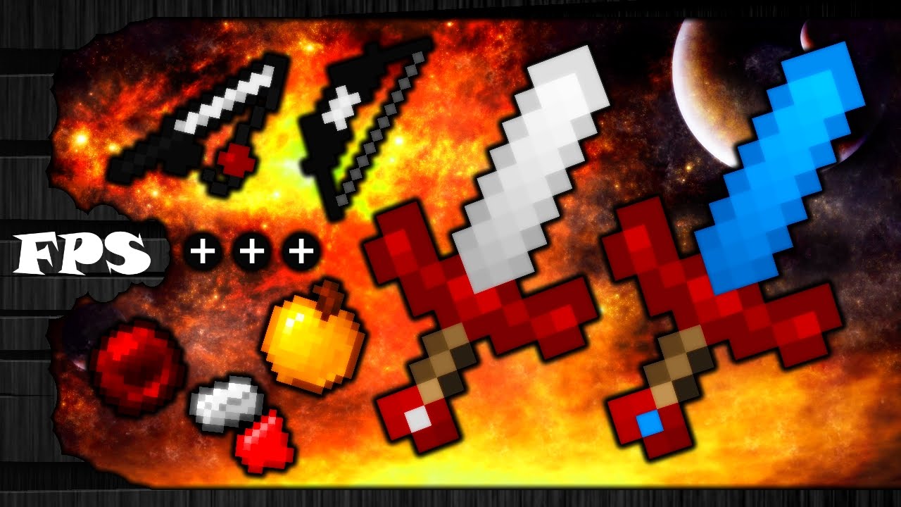 Minecraft Pvp Texture Pack Red Pack Default Edit Mcsg Uhc Fps 1 7