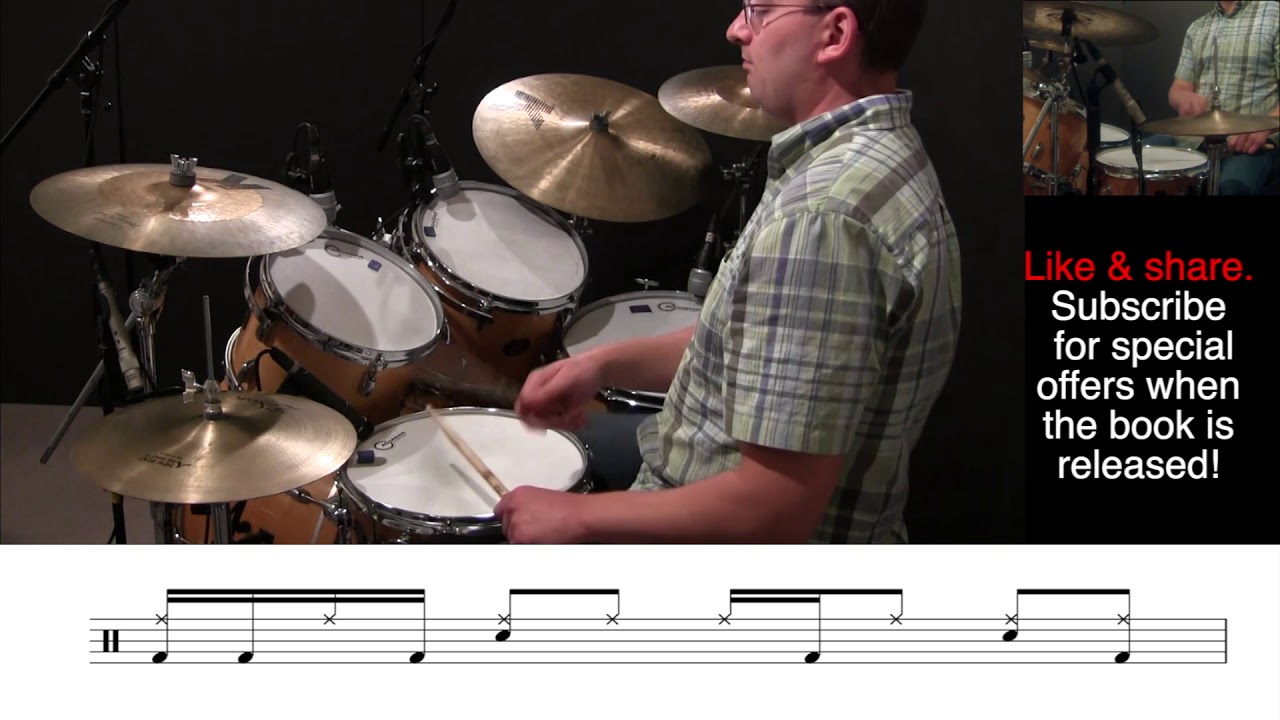 Funky Inverted Paradiddles Sixteenth Note Swung Accents Drum Fill ...