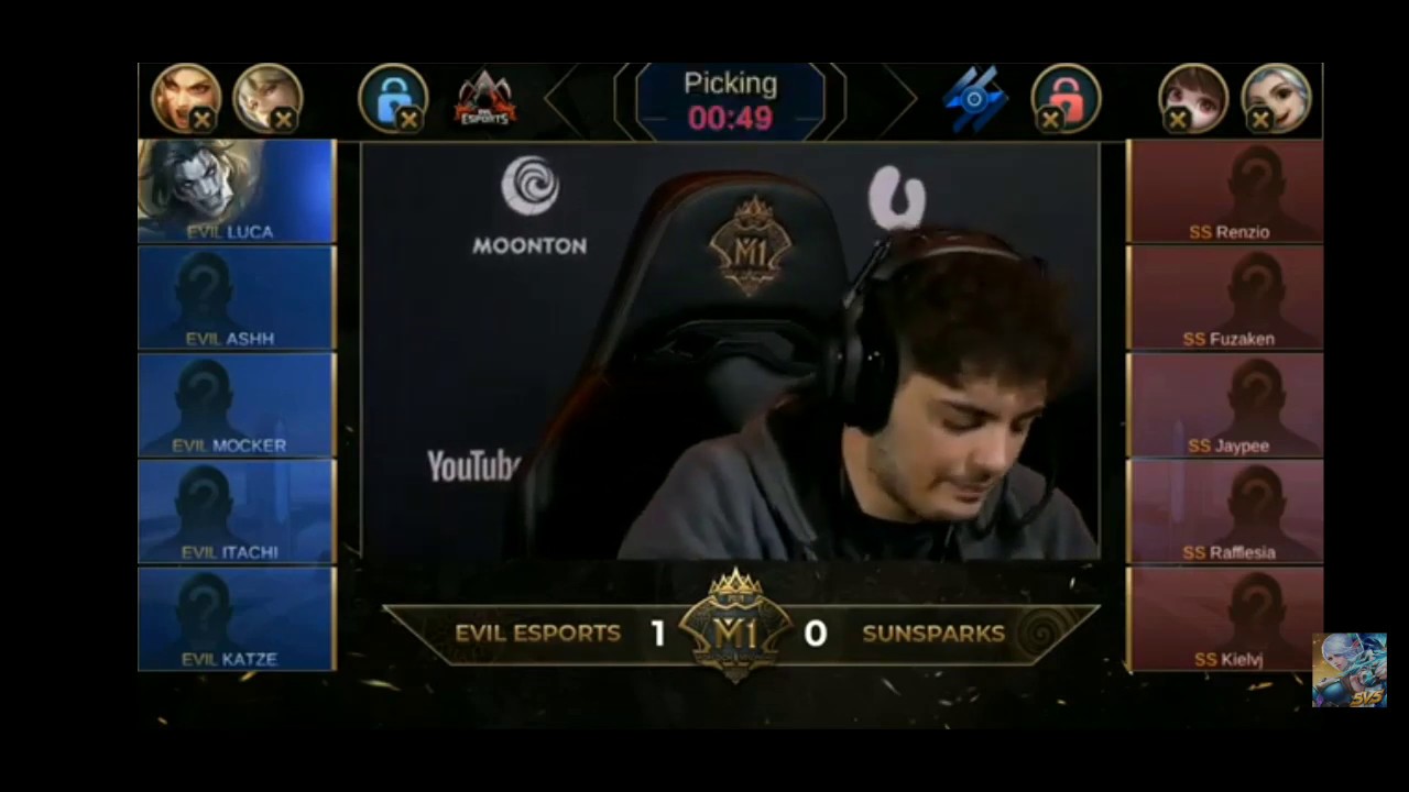 EVIL ESPORT VS SUNSPARK GAME 3 M1 MOBILE LEGENDS - YouTube